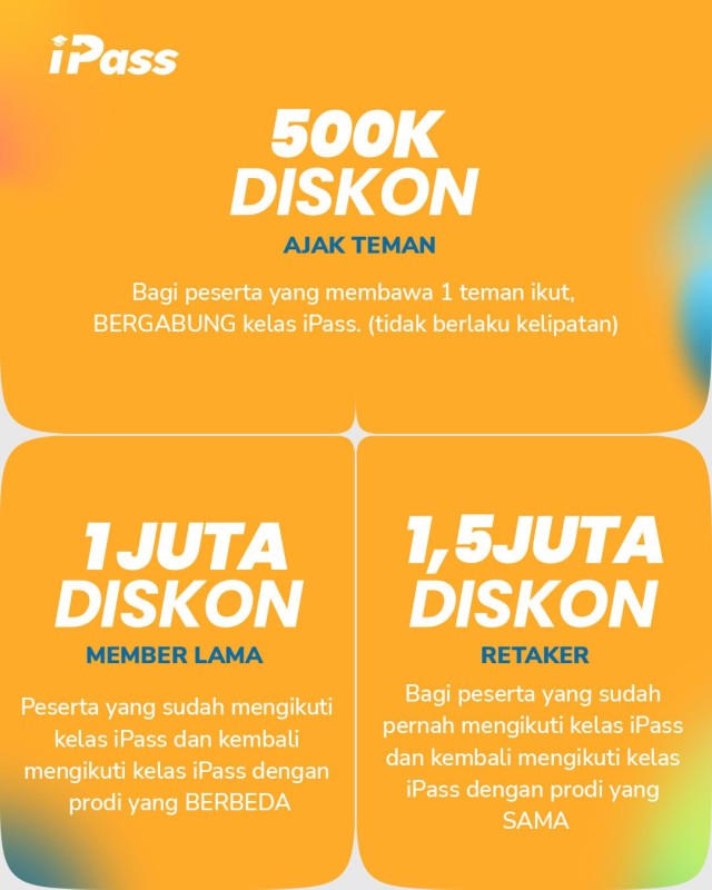 PENDAFTARAN IPASS COURSE ONLINE CLASS TERM MARET 2024 - iPass